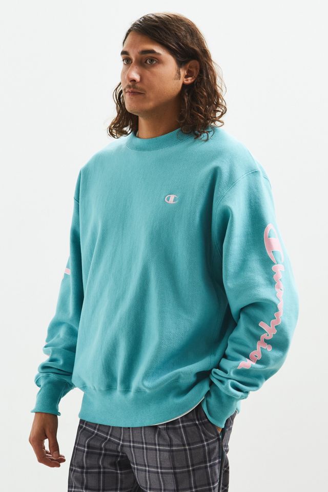 Champion Script Logo Crew Neck Sweatshirt | Urban Outfitters