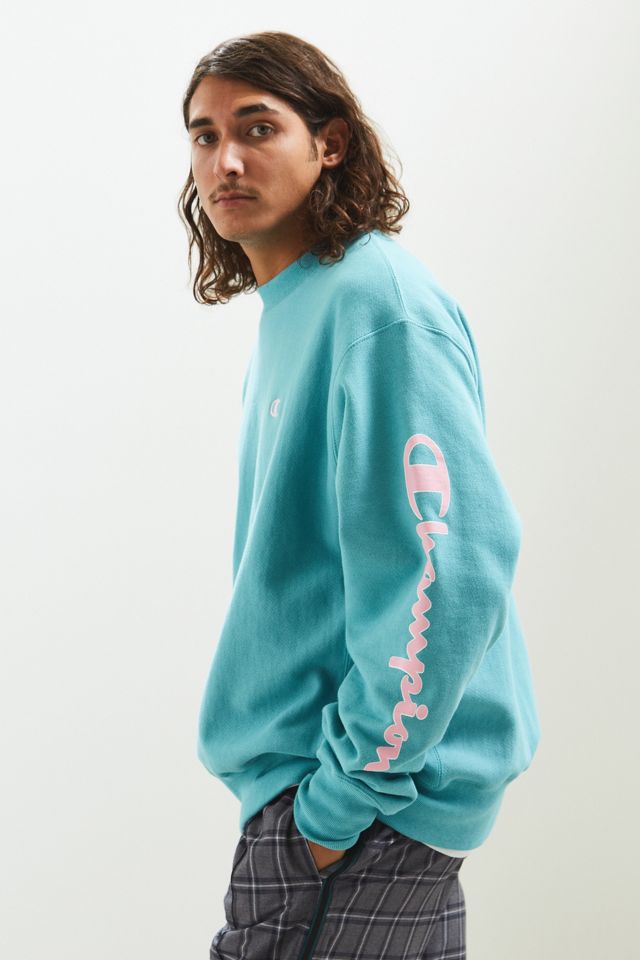 Champion Script Logo Crew Neck Sweatshirt | Urban Outfitters