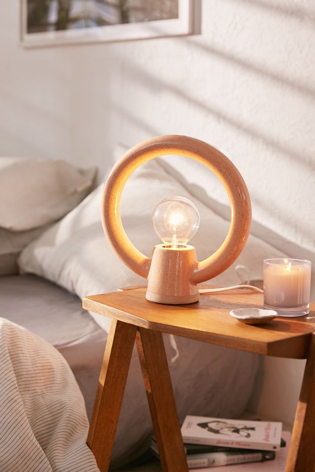 Ayo Ceramic Circle Table Lamp | Urban Outfitters
