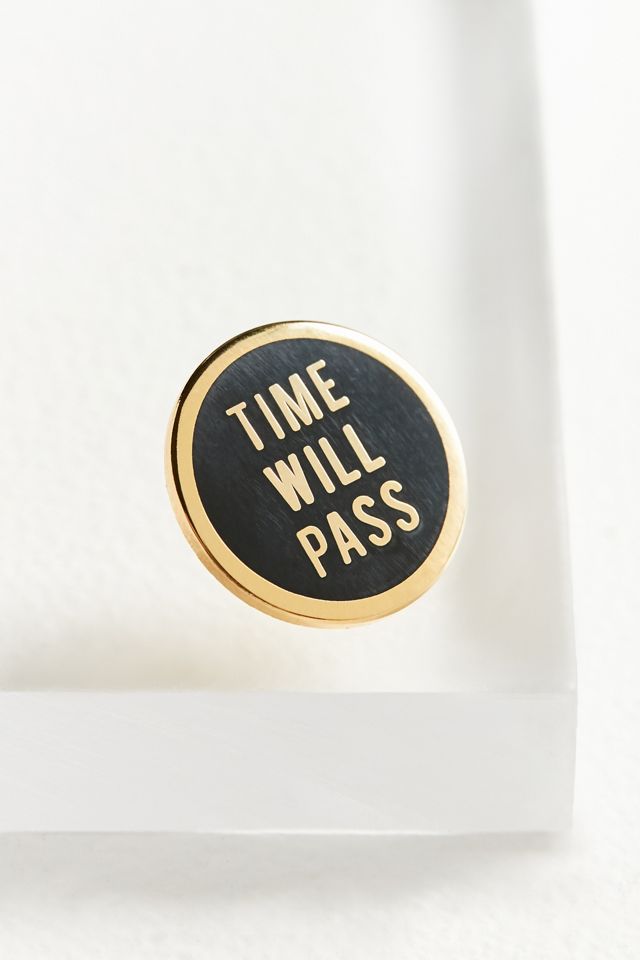 Word For Word Time Will Pass Pin | Urban Outfitters Canada