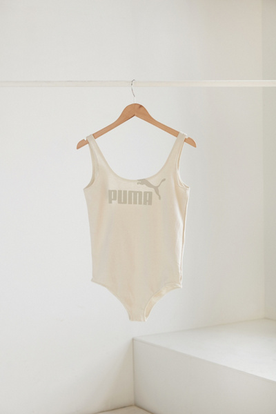 Vintage Remade Puma Cream Bodysuit | Urban Outfitters Canada