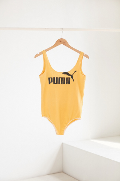 Vintage Remade Puma Yellow Bodysuit | Urban Outfitters Canada