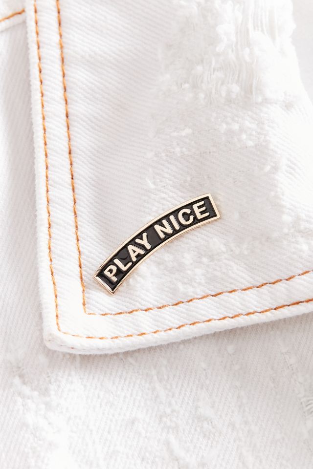 Wkndrs Play Nice Pin Urban Outfitters