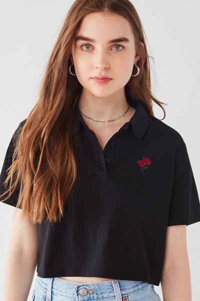 BDG Cropped Rose Polo Shift | Urban Outfitters Canada