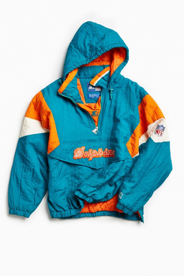 Vintage Starter Miami Dolphins Anorak Jacket | Urban Outfitters Canada