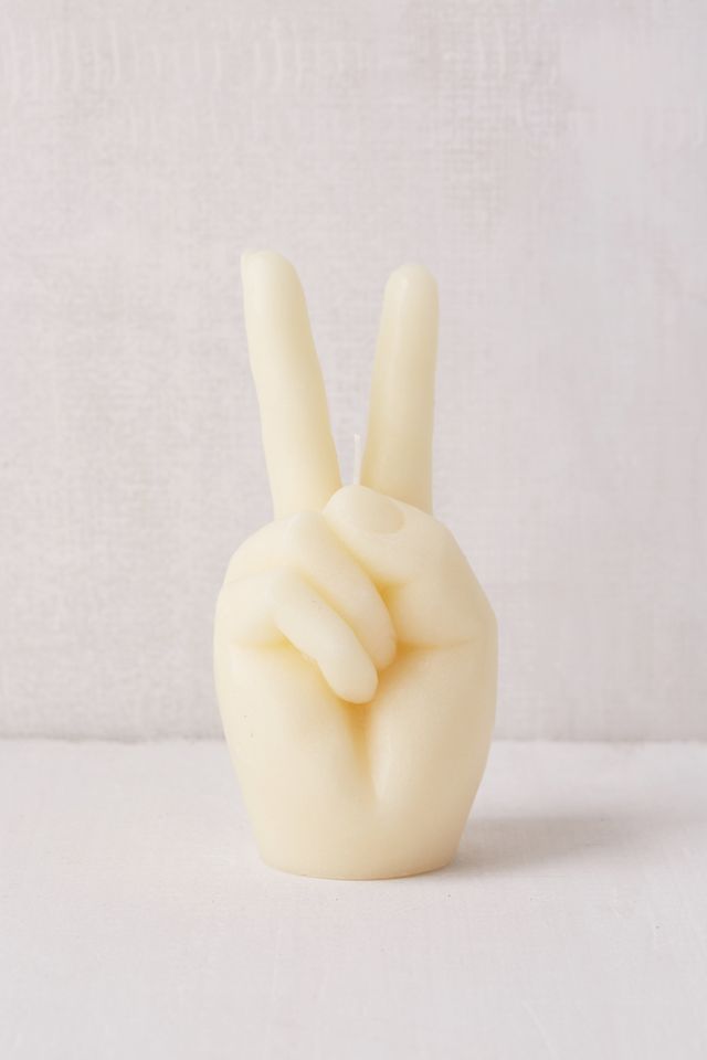 Peace Sign Hand Candle | Urban Outfitters