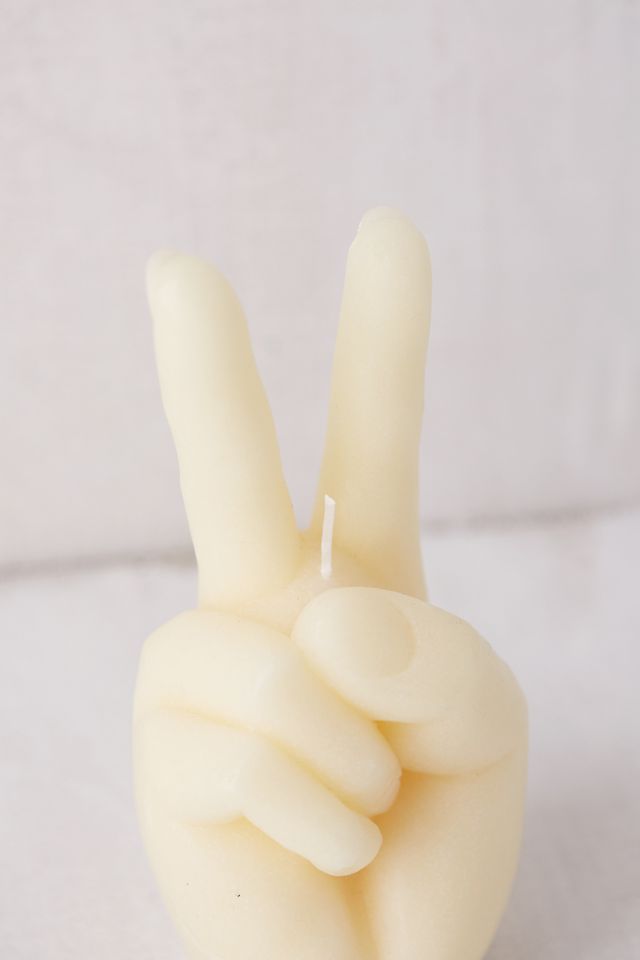 Peace Sign Hand Candle | Urban Outfitters