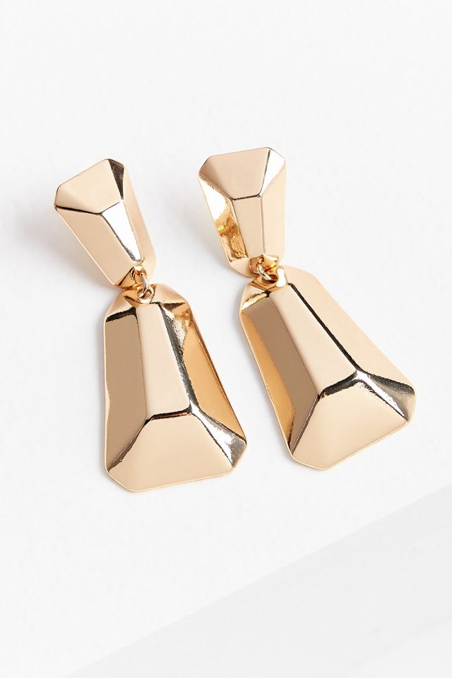 Faceted Metal Statement Earring | Urban Outfitters