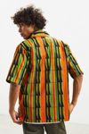 Mojo Kojo Orange Print Short Sleeve Button-Down Shirt | Urban Outfitters