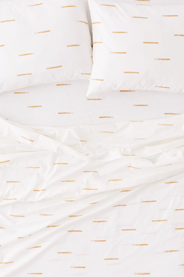 Block Print Dashes Sheet Set | Urban Outfitters