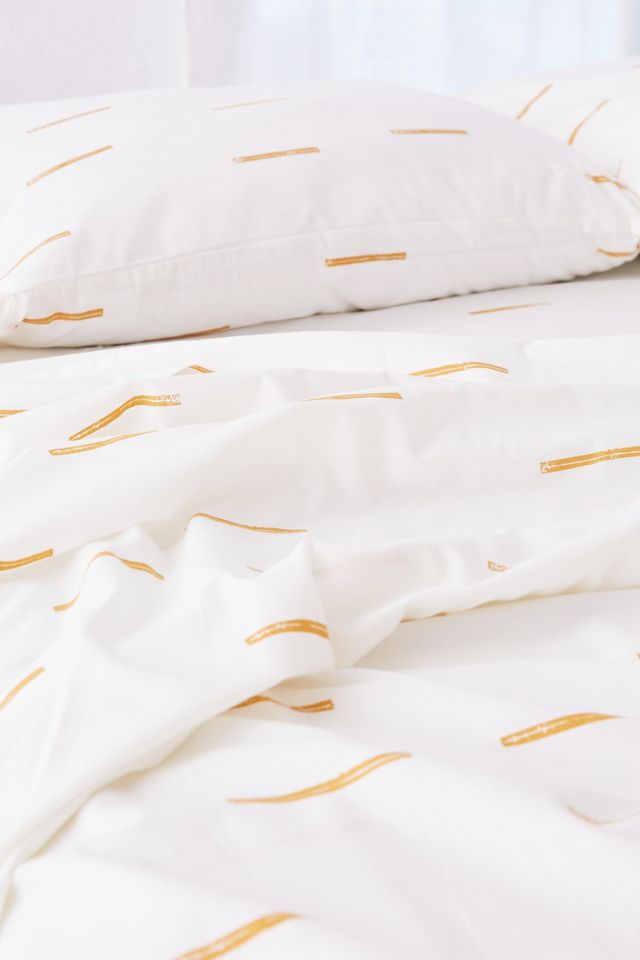 Block Print Dashes Sheet Set | Urban Outfitters