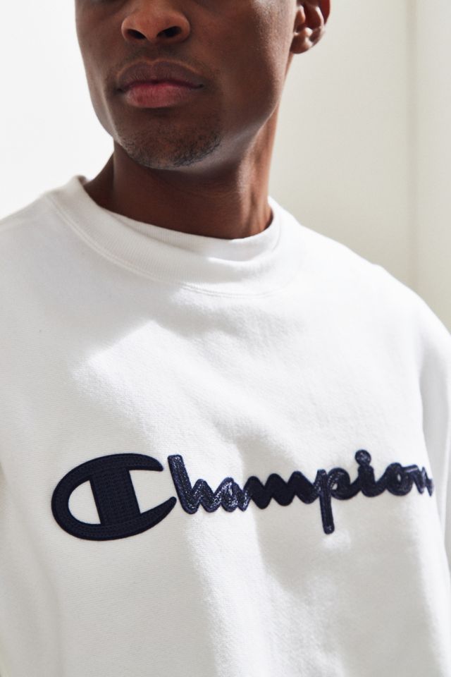 Champion Reverse Weave Chain Stitch Crew Neck Sweatshirt | Urban Outfitters