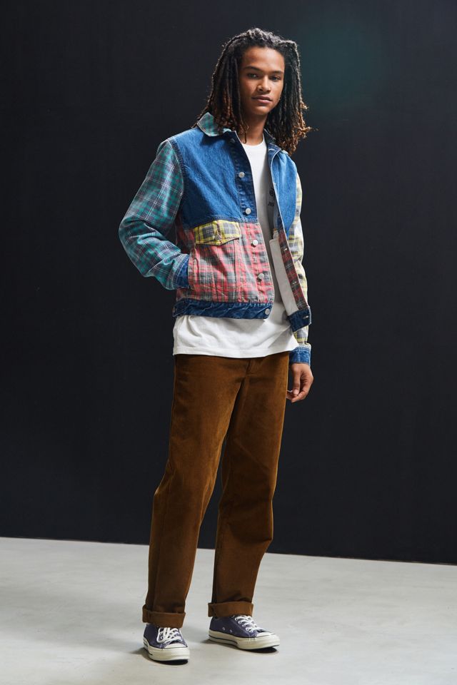 BDG Printed Colorblock Denim Trucker Jacket | Urban Outfitters