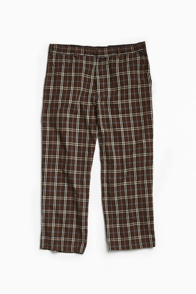 Vintage Brown Check Menswear Pant | Urban Outfitters Canada