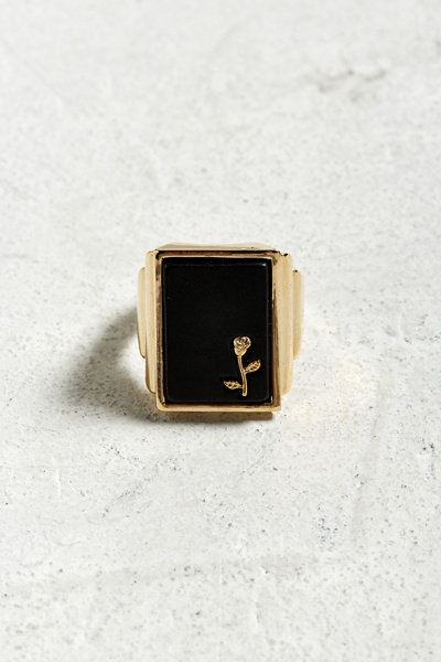 Smiley Face Ent. Rose Ring | Urban Outfitters Canada