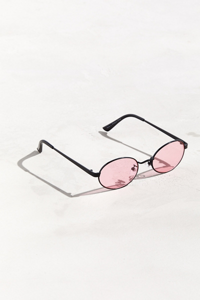 UO Small Metal Oval Sunglasses | Urban Outfitters