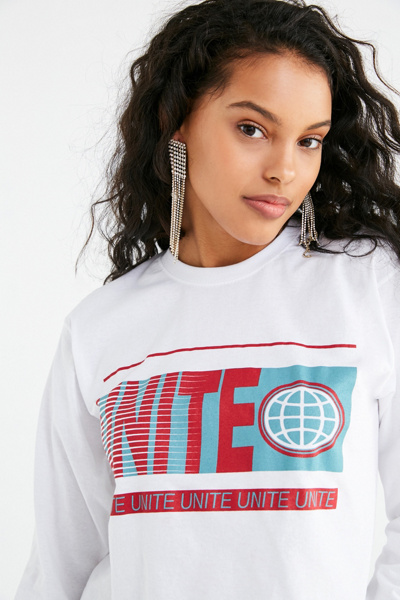 Unite Long Sleeve Cropped Tee | Urban Outfitters