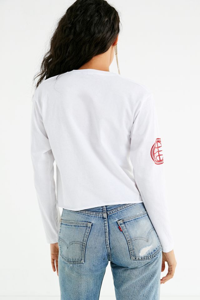 Unite Long Sleeve Cropped Tee | Urban Outfitters