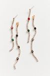Imogen Rhinestone Front/Back Drop Earring | Urban Outfitters