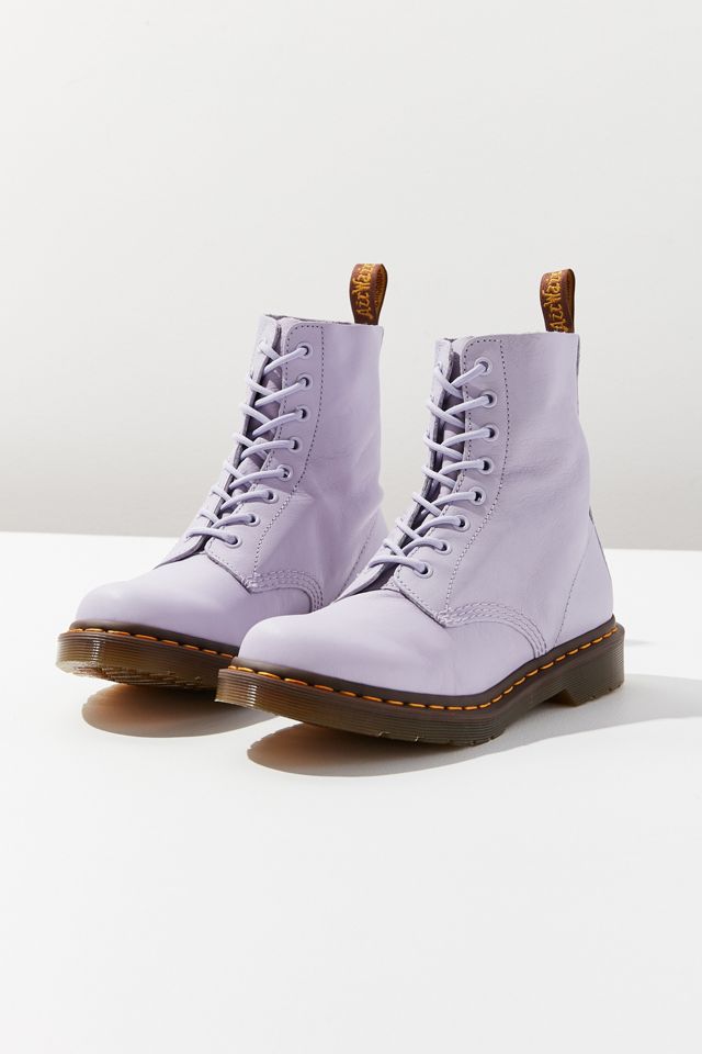 Dr. Martens Pascal Virginia 8-Eye Purple Combat Boot | Urban Outfitters