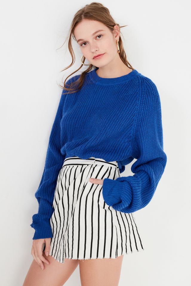 UO Wrap Front Striped Mini Skirt | Urban Outfitters Canada