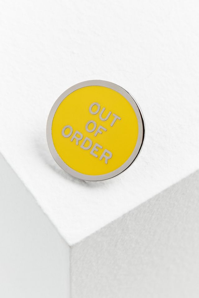 Word For Word Out Of Order Pin | Urban Outfitters