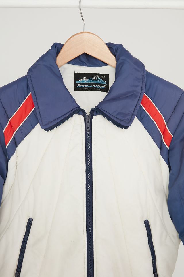 Vintage ‘70s Red White Blue Puffer Jacket | Urban Outfitters