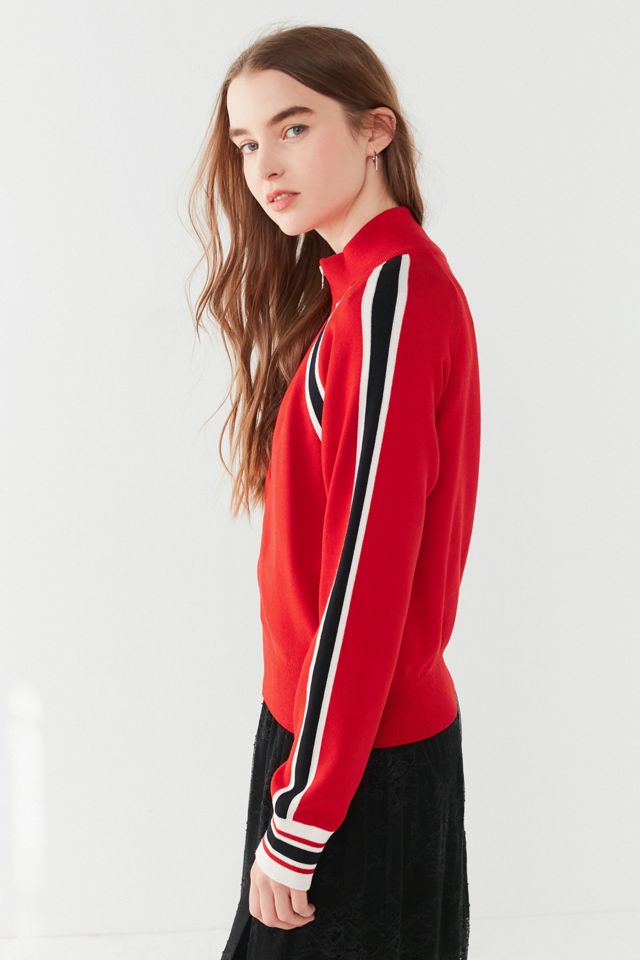 UO Striped Track Jacket Sweater | Urban Outfitters Canada