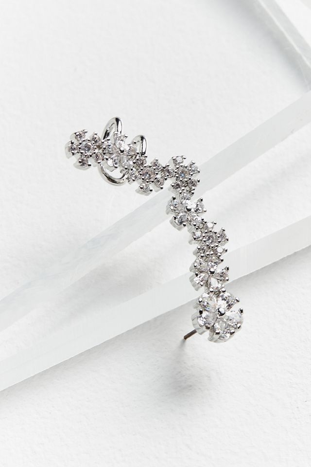 Floral Rhinestone Ear Cuff | Urban Outfitters