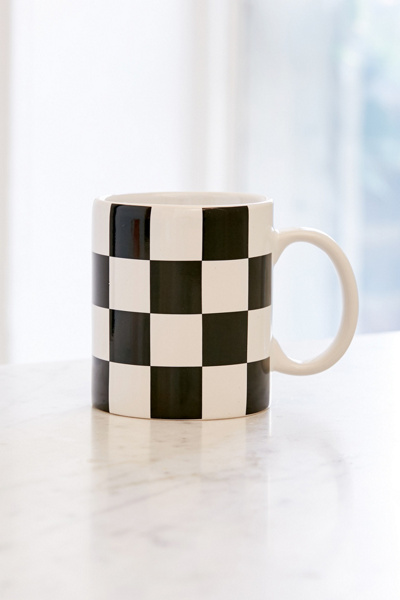 Checker Mug | Urban Outfitters
