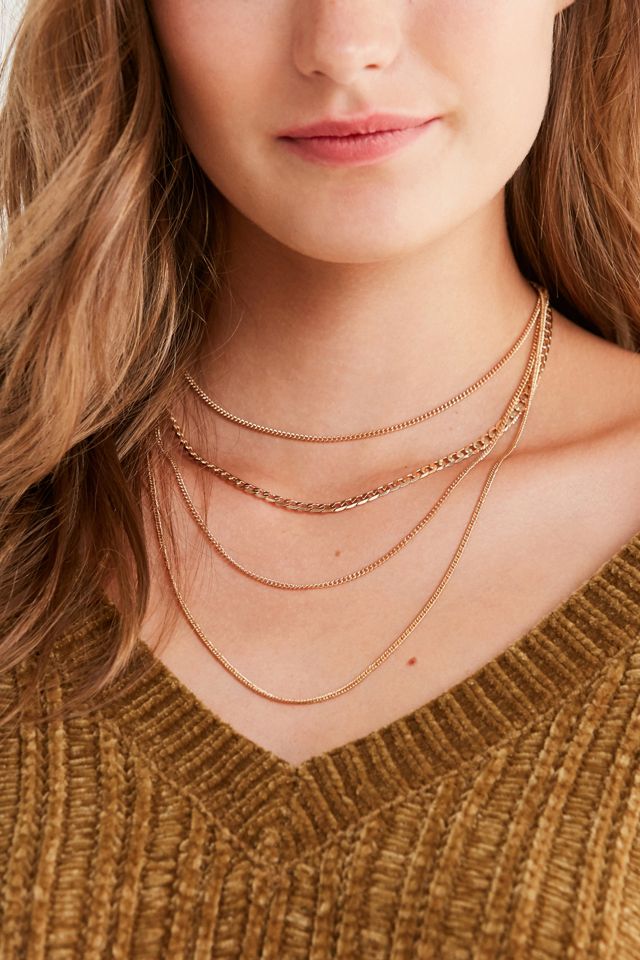 8 Other Reasons Sunrise Chain Layering Necklace | Urban Outfitters