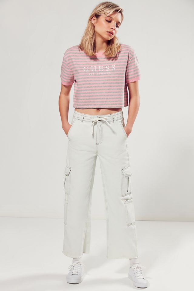 GUESS + UO Striped Ringer Tee | Urban Outfitters