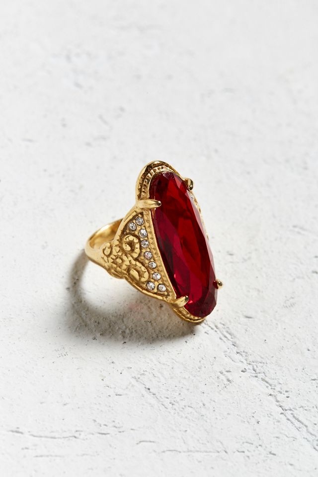 Lengthy Ruby Ring | Urban Outfitters