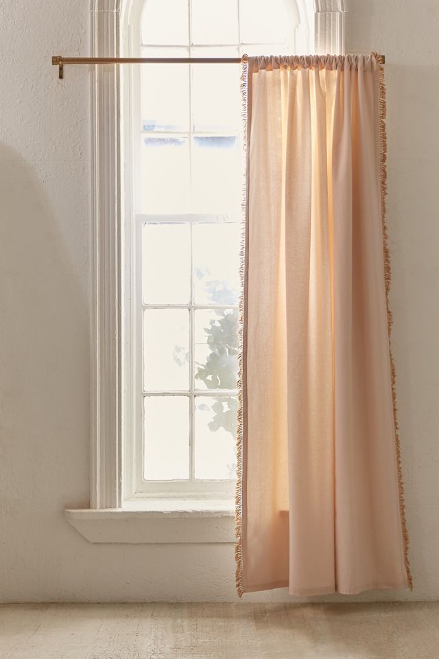 Emma Blackout Fringe Window Curtain | Urban Outfitters