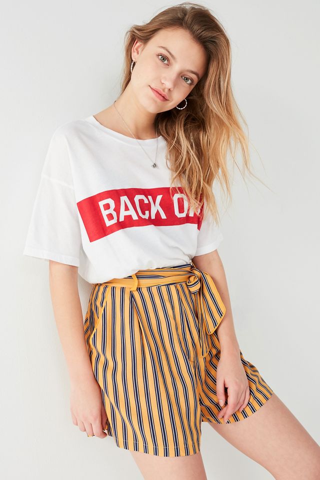 Cooperative Blanche Striped Tie Short | Urban Outfitters