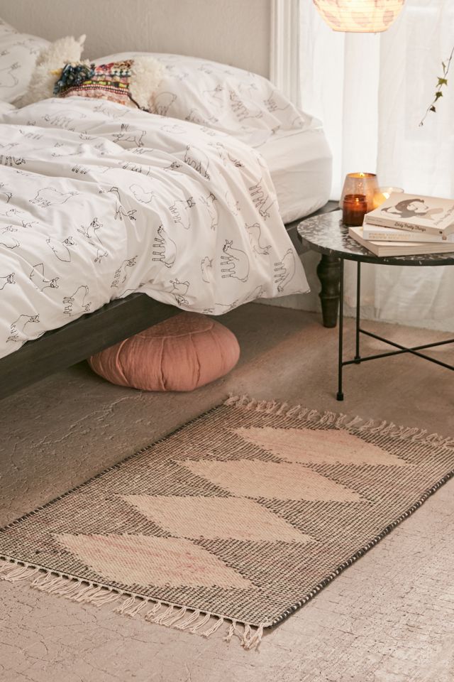 Multi Diamond Woven Rug | Urban Outfitters