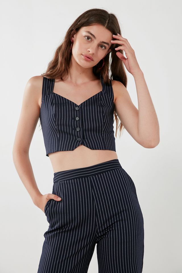 Ali & Jay Lady Boss Pinstriped Two-Piece Set | Urban Outfitters