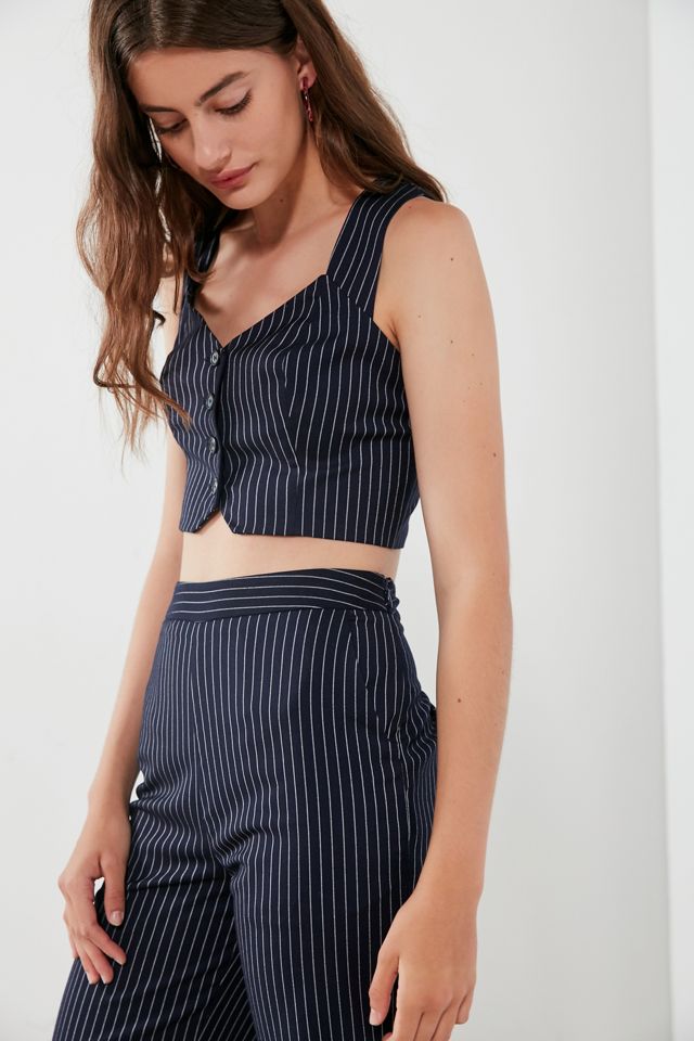 Ali & Jay Lady Boss Pinstriped Two-Piece Set | Urban Outfitters