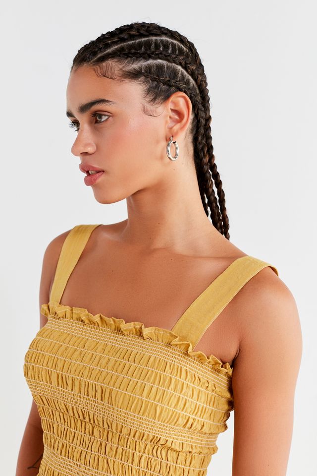 UO Smocked Square-Neck Cami | Urban Outfitters UO Smocked Square-Neck Cami | Urban Outfitters
