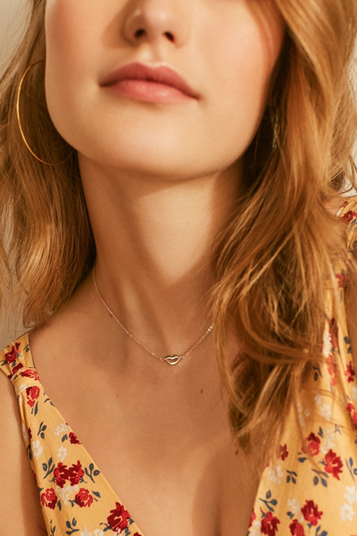 Pucker Up Charm Necklace | Urban Outfitters Canada