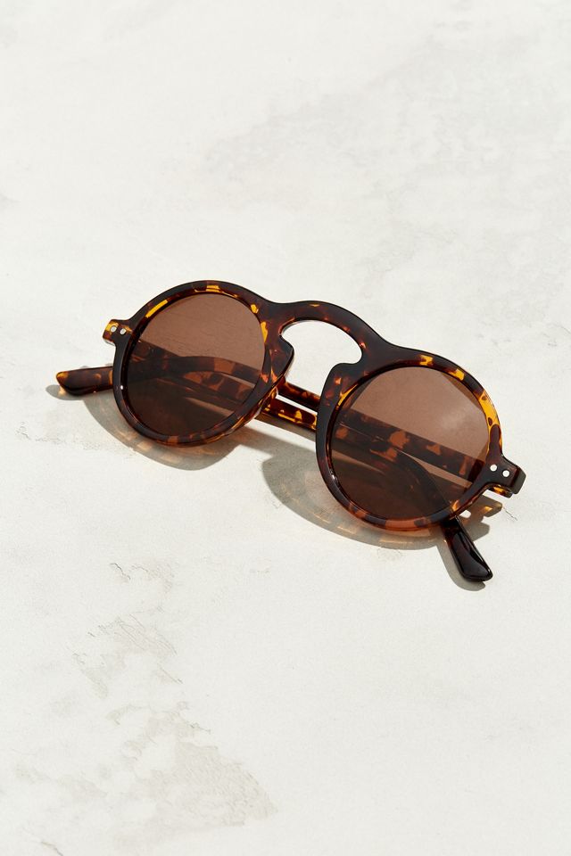 UO Heightened Keyhole Round Sunglasses | Urban Outfitters