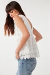 UO Deep-V Lace Top | Urban Outfitters