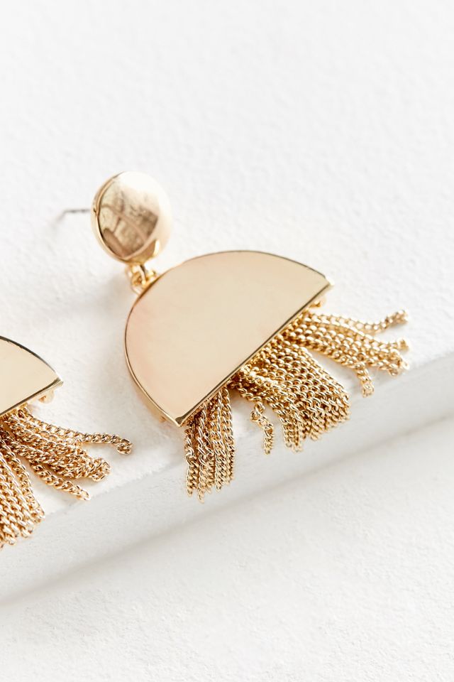 Mia Fringe Statement Drop Earring | Urban Outfitters