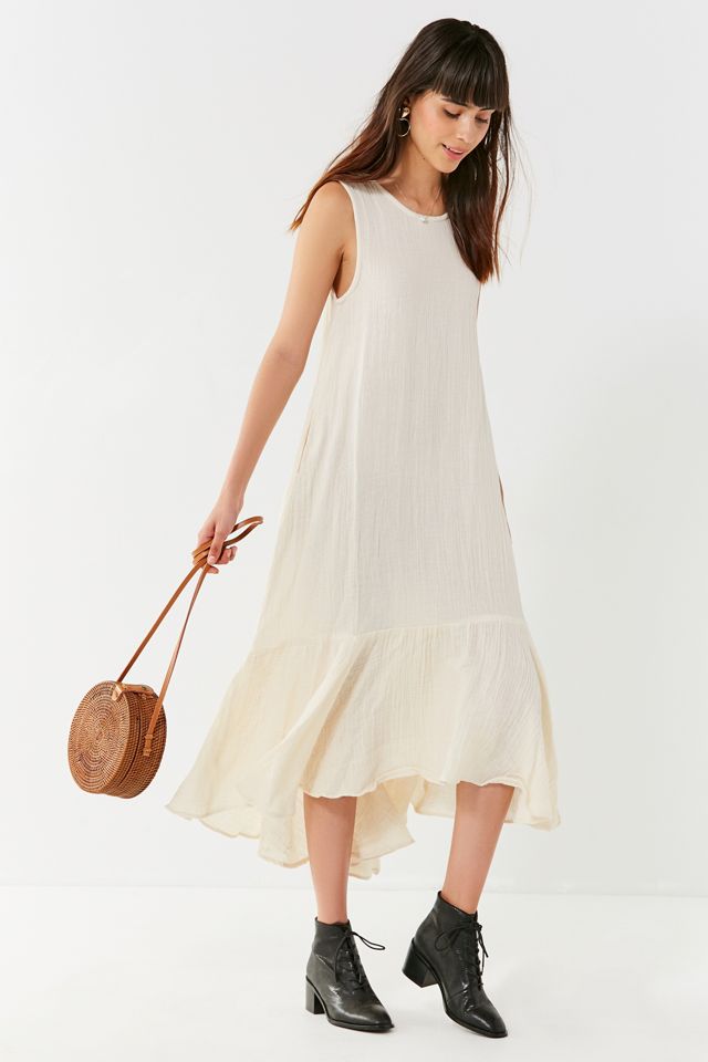 Nice Martin Rider Peplum Midi Dress | Urban Outfitters