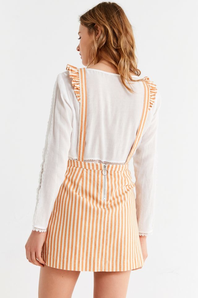 UO Rosie Ruffle Skirtall Overall | Urban Outfitters