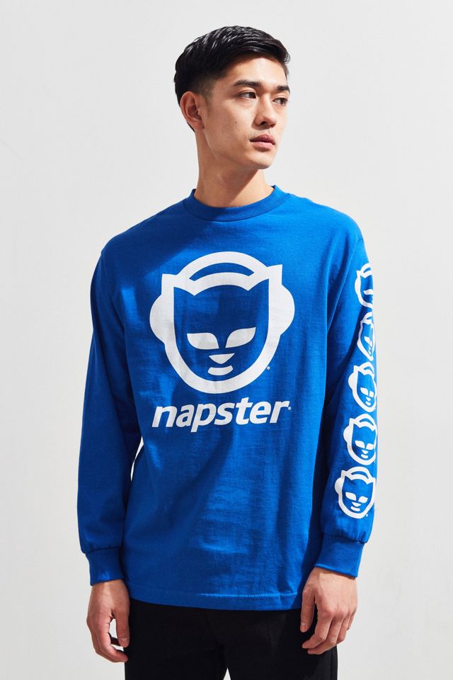 Napster Logo Long Sleeve Tee | Urban Outfitters