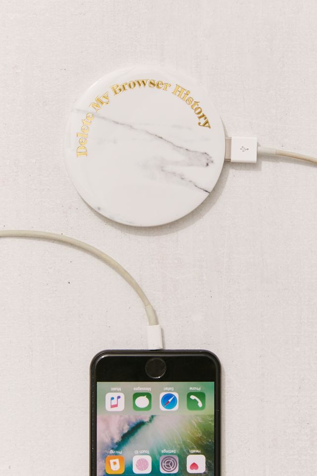 Graphic Mirrored Marble Portable Power Bank | Urban Outfitters