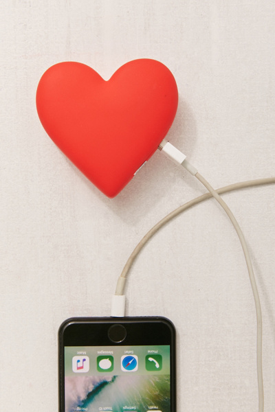 MojiPower Heart Portable Power Bank | Urban Outfitters Canada