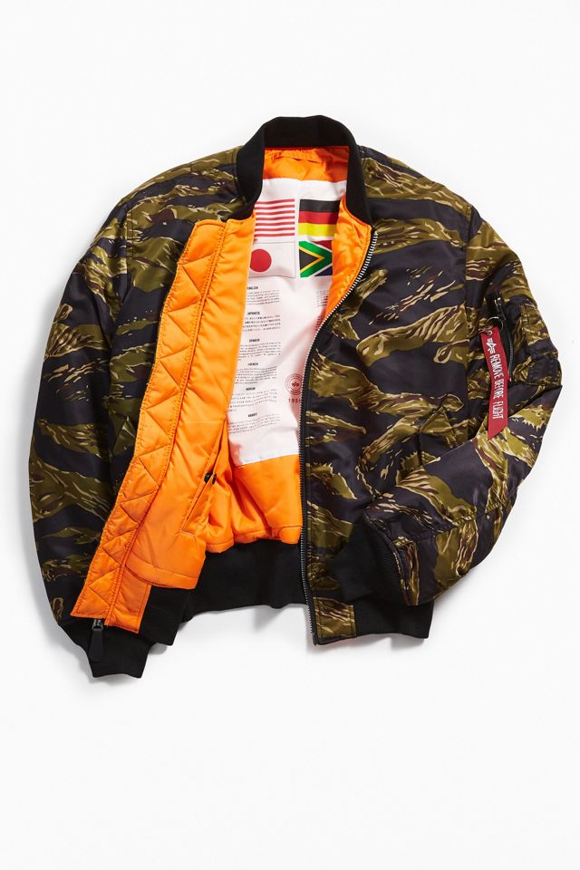 Alpha Industries MA-1 Blood Chit Flight Jacket | Urban Outfitters