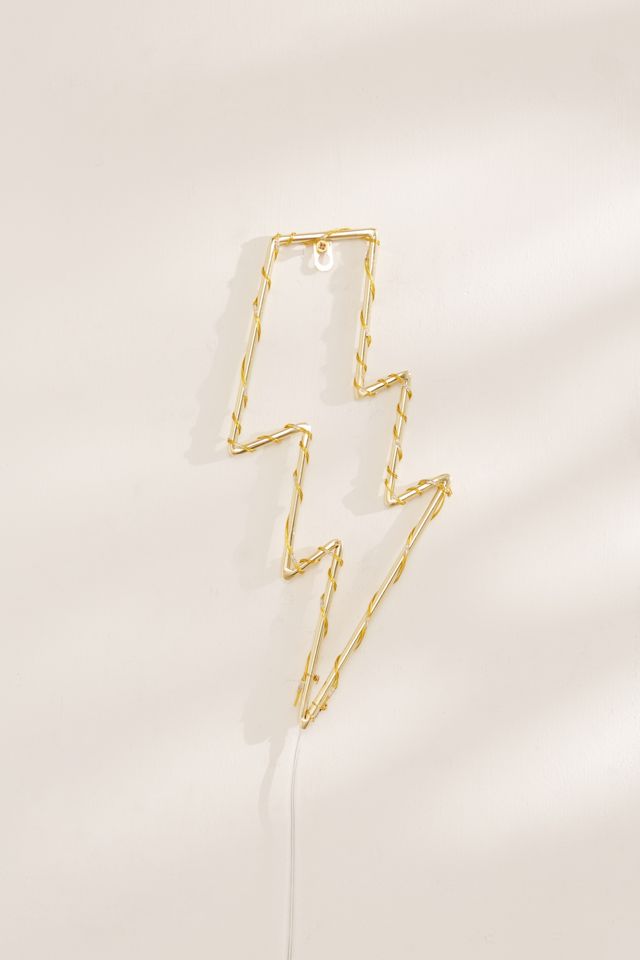Lightning Bolt Light Sculpture | Urban Outfitters Canada